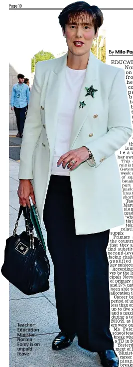 Norma Foley: Yes, I’m on a career break! - PressReader