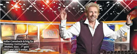 Thomas Gottschalk wettet weiter - PressReader