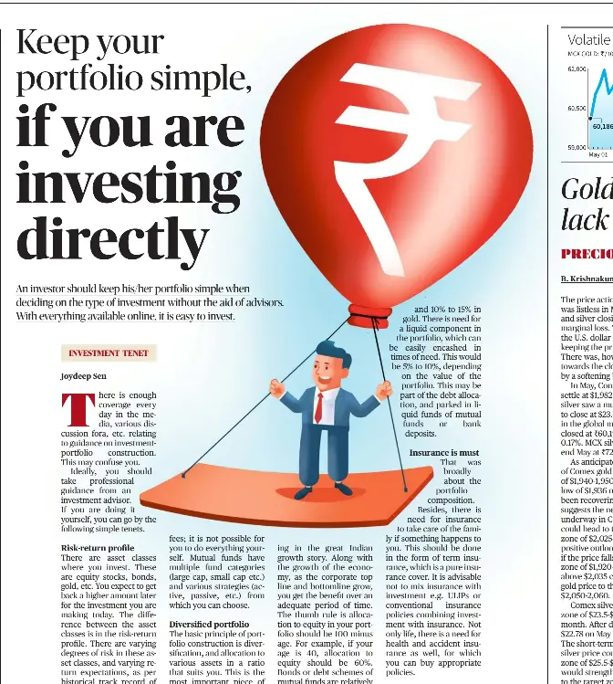 Keep your portfolio simple, if you are investing directly - PressReader