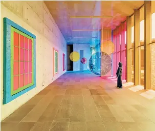 Ugo Rondinone muses on circle of life with fluorescen­t totems ...