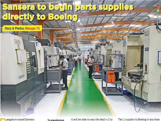 Sansera to begin parts supplies directly to Boeing - PressReader