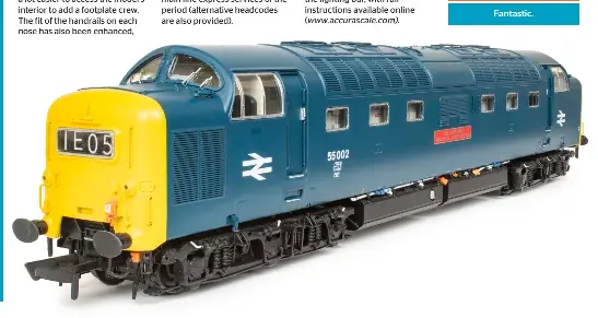 Accurascal­e/ Locomotion Models Class 55 - PressReader