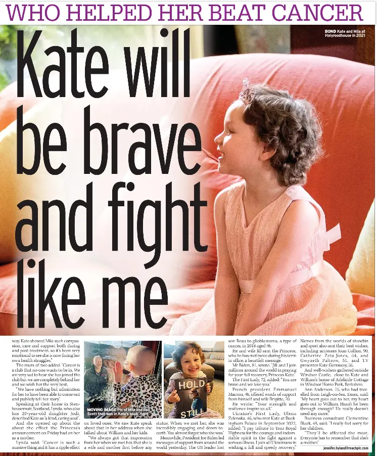 Kate will be brave and fight like me - PressReader
