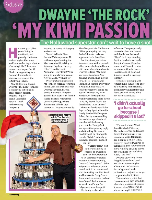 DWAYNE ‘THE ROCK’ JOHNSON ‘MY KIWI PASSION PROJECT!’ - PressReader