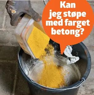 Kan jeg støpe med farget betong? - PressReader