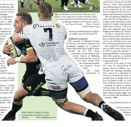 Beyond the statistics: understand­ing the risk of brain injury in sport - PressReader