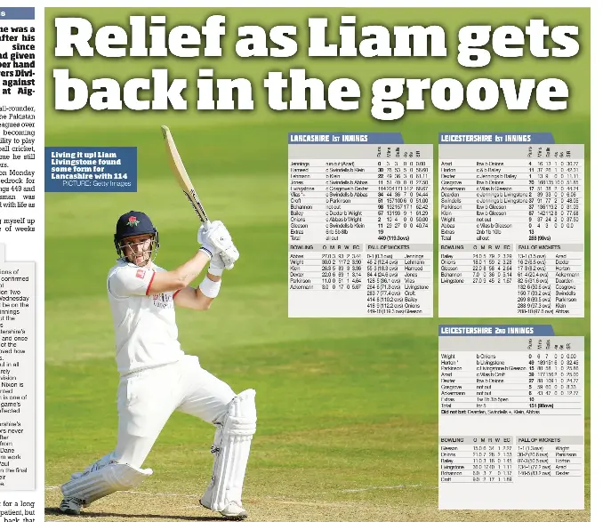 Relief as Liam gets back in the groove - PressReader