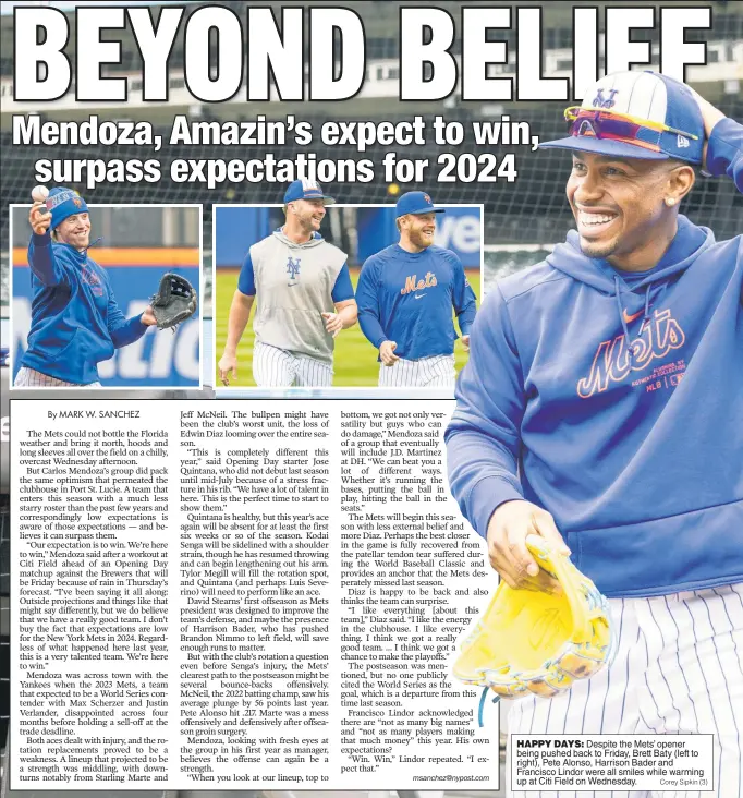 BEYOND BELIEF Diaz eager to make his long-awaited Citi return - PressReader