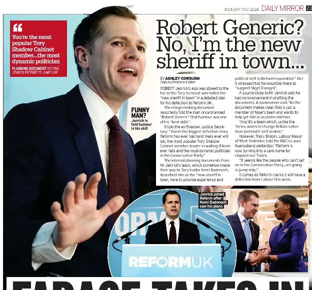 Robert Generic? No, I’m the new sheriff in town... - PressReader
