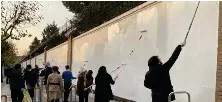 British Embassy in Tehran defaced again with pro-regime graffiti ...