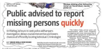 Preventing young children from going missing - PressReader