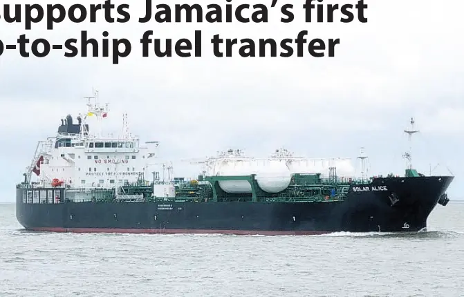 MTS supports Jamaica’s first ship-to-ship fuel transfer - PressReader