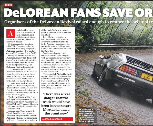 DELOREAN FANS SAVE ORIGINAL TEST TRACK - PressReader