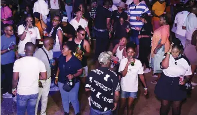 Patrons enjoy chilled vibes at No Half Time Party - PressReader