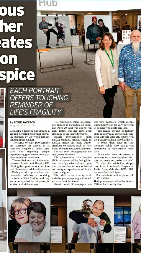 World famous photograph­er Rankin creates exhibition on grief at ...