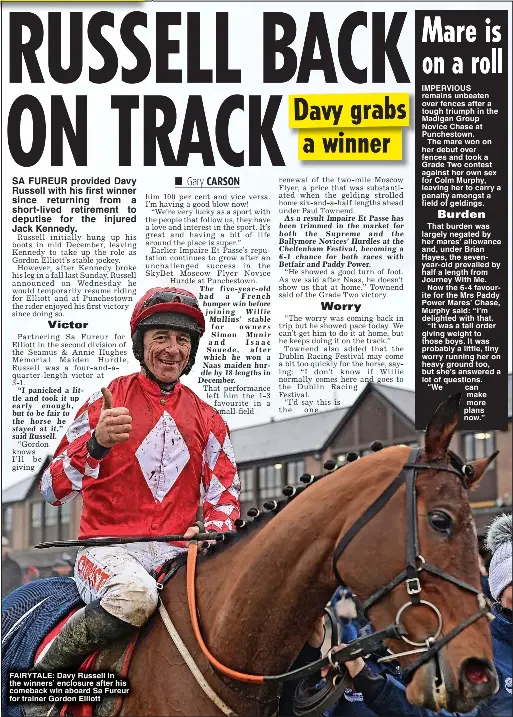 RUSSELL BACK ON TRACK - PressReader