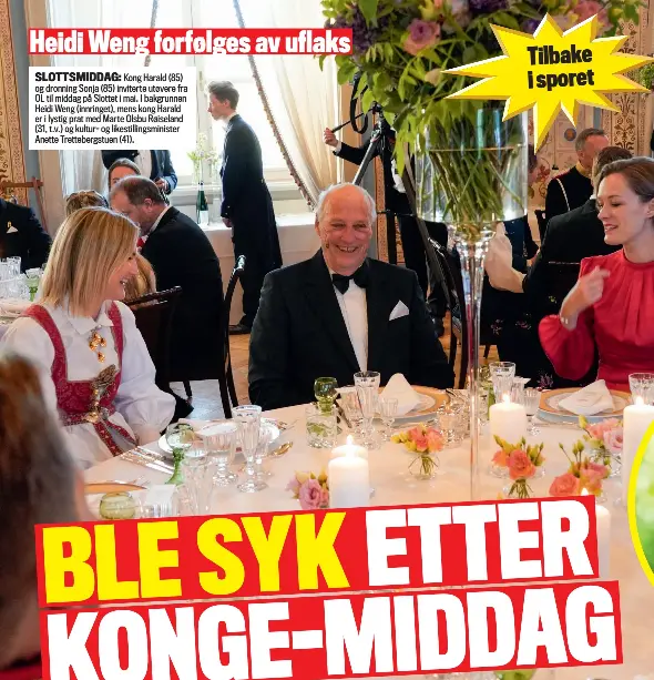 BLE SYK ETTER KONGE-MIDDAG - PressReader