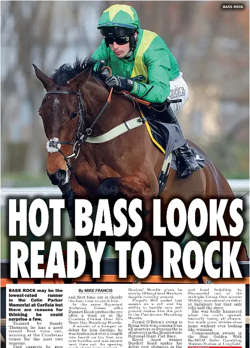 HOT BASS LOOKS READY TO ROCK - PressReader