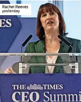 Reeves reaches out to business leaders - PressReader