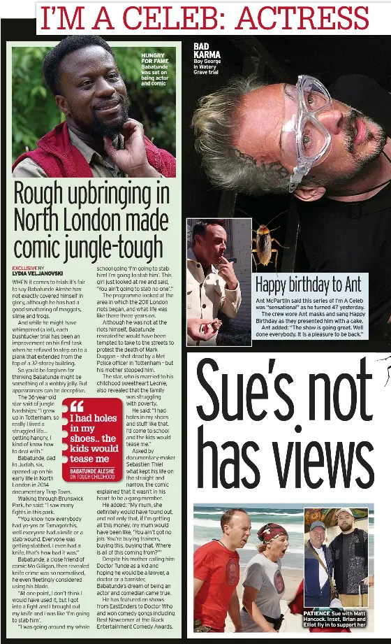 Rough upbringing in North London made comic jungle-tough - PressReader