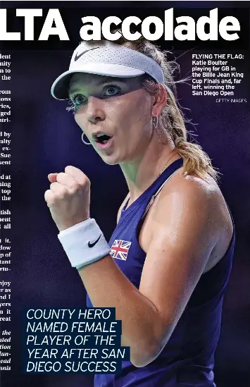 Boulter wins LTA accolade - PressReader