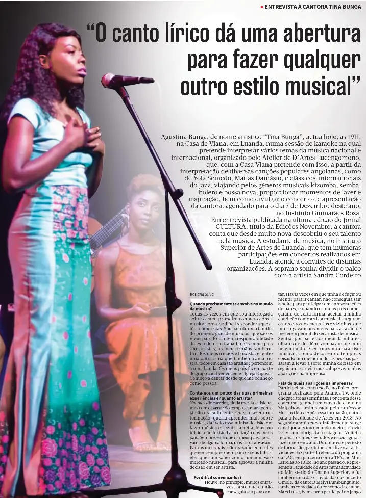 “O canto lírico dá uma abertura para fazer qualquer outro estilo musical” - PressReader