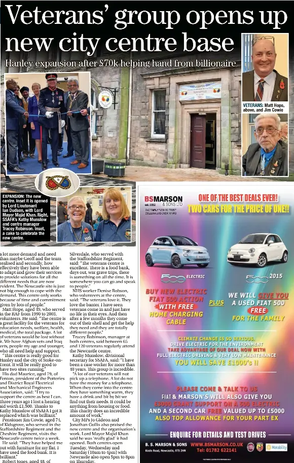 Veterans’ group opens up News new city centre base - PressReader