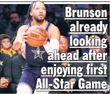 Brunson already looking ahead after enjoying first All-Star Game ...
