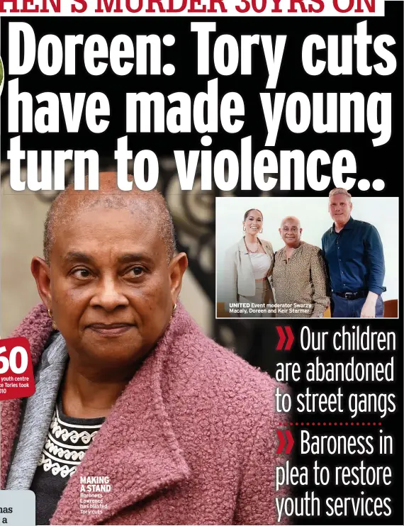 Doreen: Tory cuts have made young turn to violence.. - PressReader