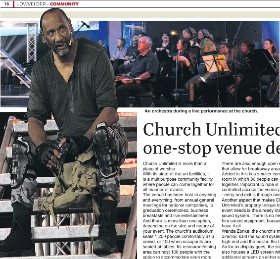 Church Unlimited - your one-stop venue destinatio­n - PressReader