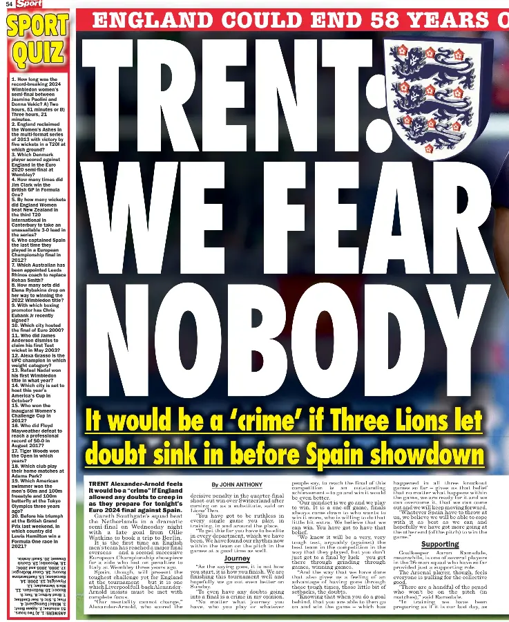 TRENT: WE FEAR NOBODY - PressReader