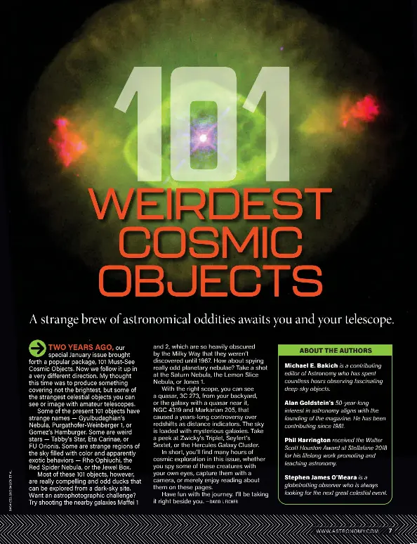 7 COVER STORY // 101 weirdest cosmic objects - PressReader