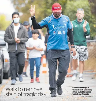 Walk to remove stain of tragic day - PressReader