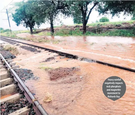 Rail damage impacts commodity flow - PressReader