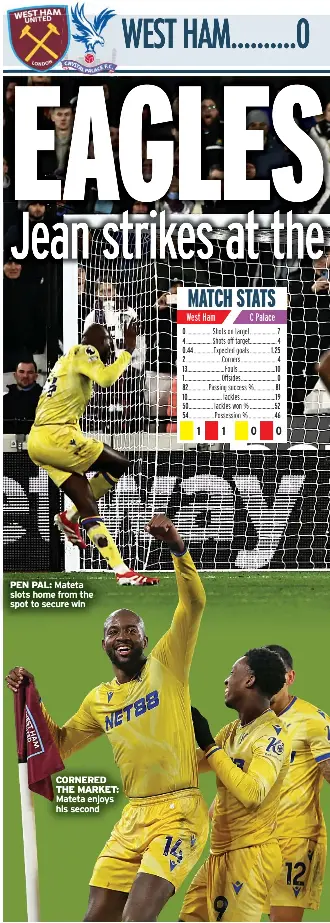 EAGLES Jean strikes at the MAT FOR IT - PressReader