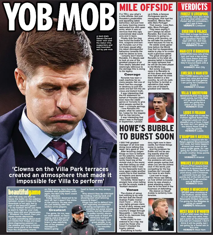 HOWE’S BUBBLE TO BURST SOON - PressReader