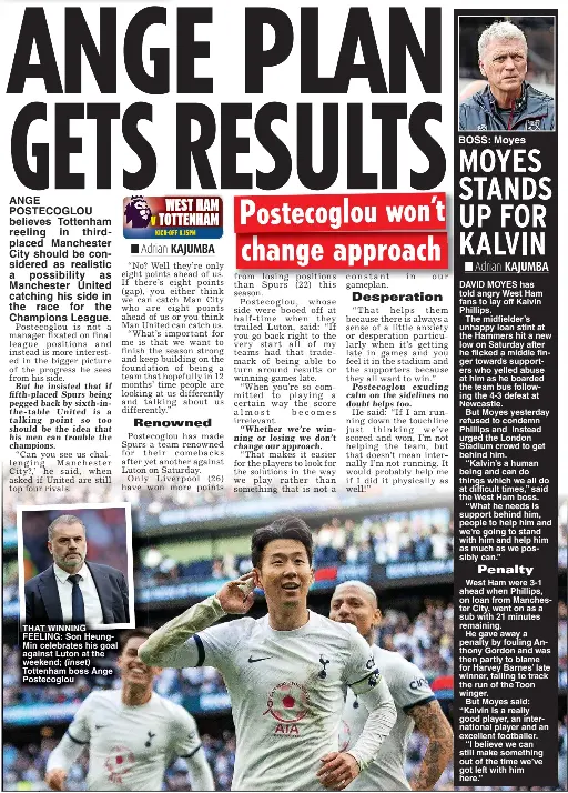 SPURS ARE LOOKING UP ANGE PLAN GETS RESULTS - PressReader