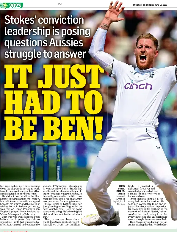 IT JUST HAD TO BE BEN! - PressReader