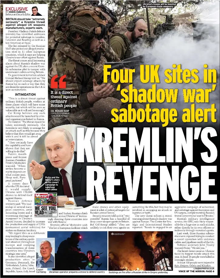 PUTIN’S BRIT HIT LIST REVEALED - PressReader