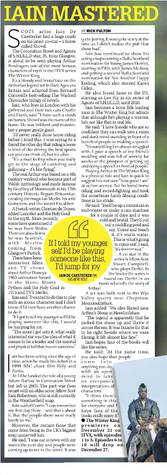 IAIN MASTERED HORSEBACK ROLE AT A CANTER - PressReader