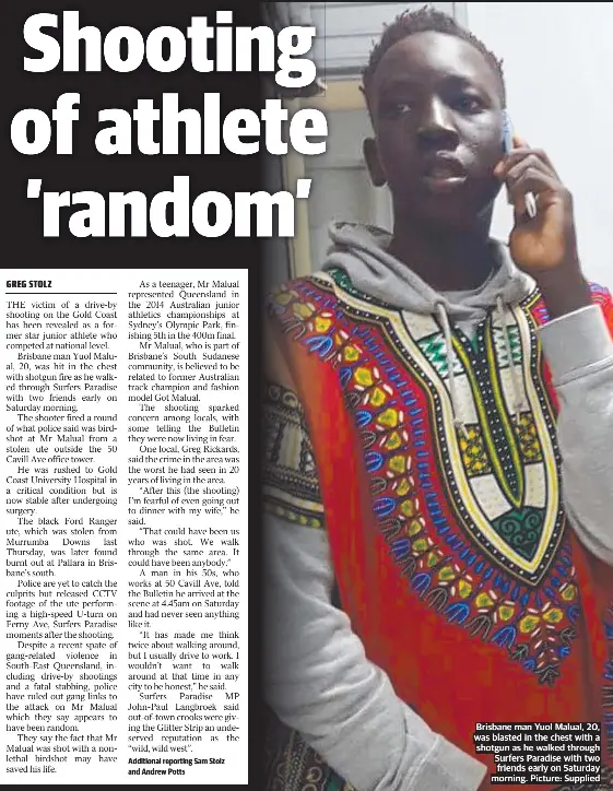 Shooting of athlete ’random’ - PressReader