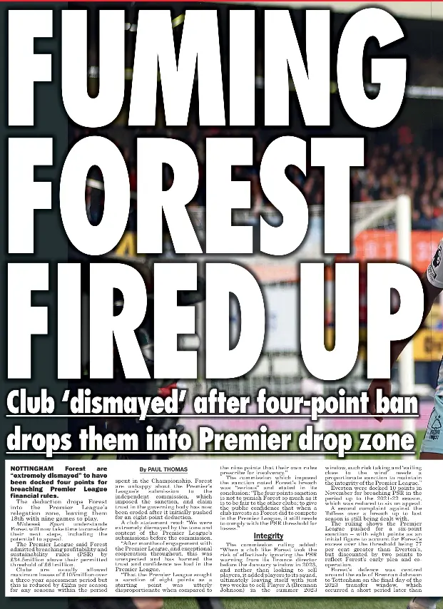 FUMING FOREST FIRED UP - PressReader