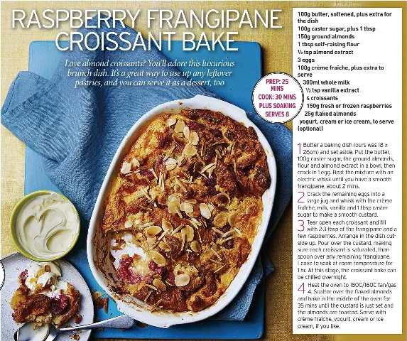 RASPBERRY FRANGIPANE CROISSANT BAKE - PressReader
