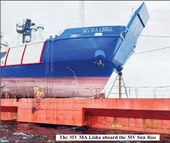 Guyanese captain and crew bringing Indian ferry to Guyana - PressReader