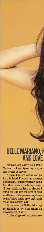 BELLE MARIANO, KERING MAGSABAY ANG LOVE AT CAREER - PressReader