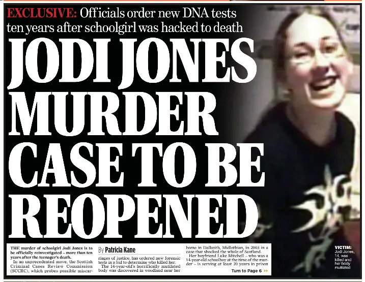 JODI JONES MURDER CASE TO BE REOPENED - PressReader