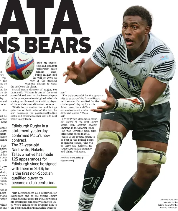 MATA JOINS BEARS - PressReader