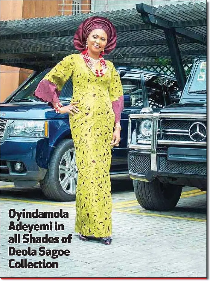 Oyindamola Adeyemi in all Shades of Deola Sagoe Collection - PressReader