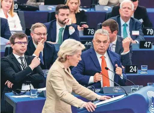 Von der Leyen critica a Orban por su postura sobre Ucrania - PressReader