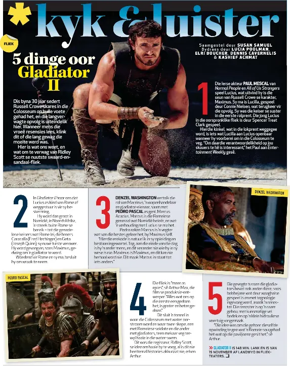 5 dinge oor Gladiator II - PressReader